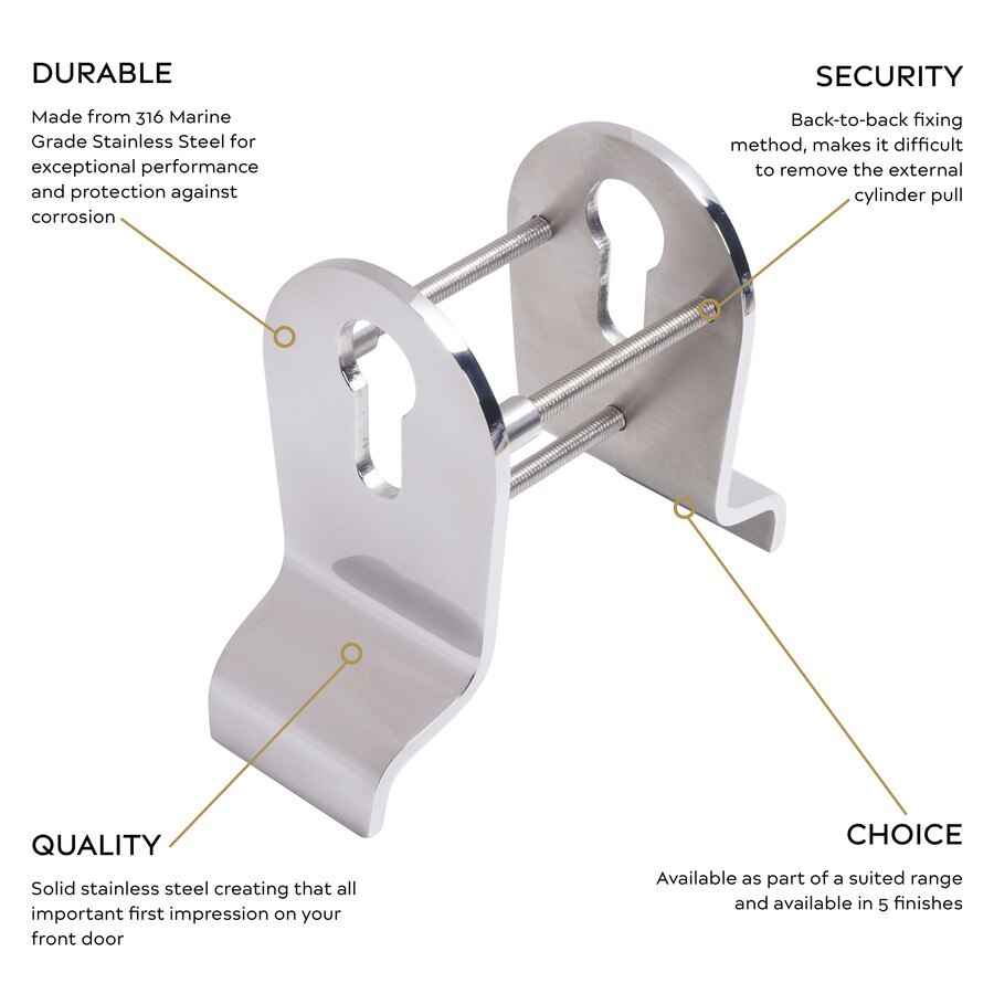316 Stainless Steel Cylinder Door Pull | Coastal Group