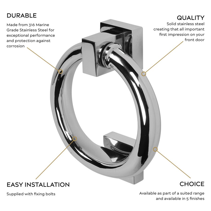 Stainless Steel Traditional Ring Door Knocker BLU™ | Coastal Group