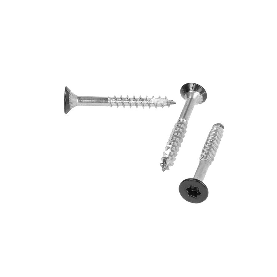 5.0 x 40mm Wood Screw, A2 Stainless Steel, Matt Smooth Black Finish ...