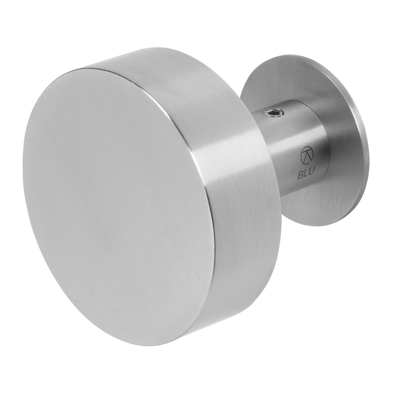 Satin Stainless Steel Contemporary Round Door Knob KM150 BLU - Door ...