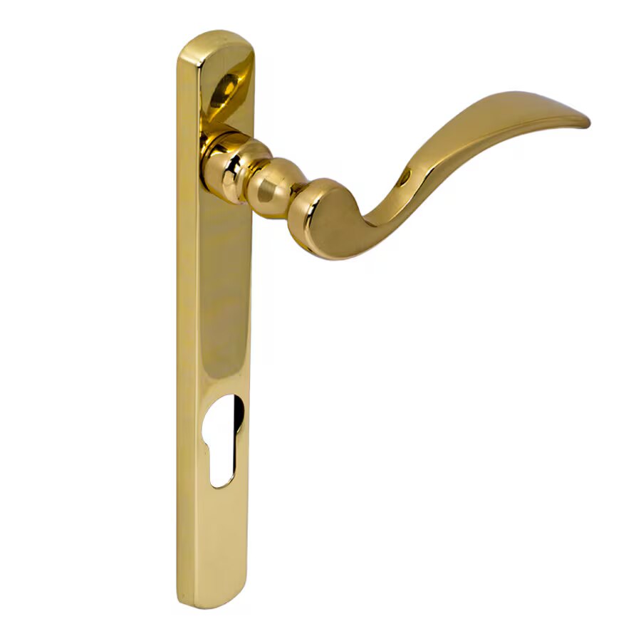 Scroll Narrow Plate (Unsprung) Lever Handle Left Hand M140NP92-LH-PB ...