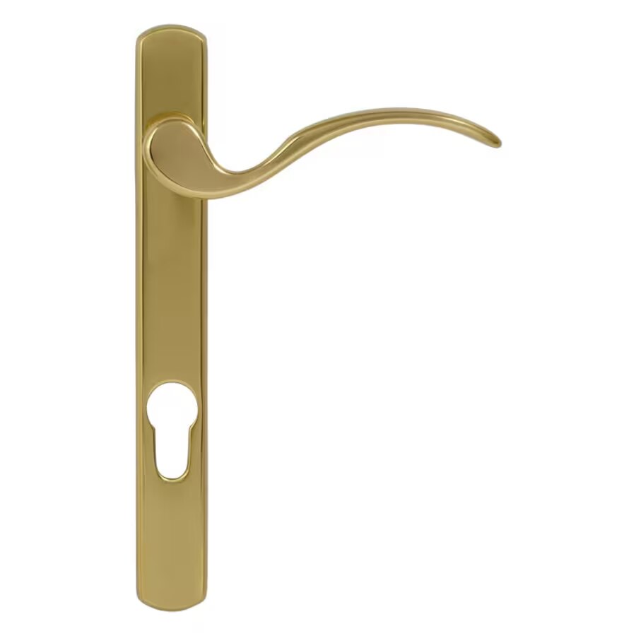 Scroll Narrow Plate (Unsprung) Lever Handle Left Hand M140NP92-LH-PB ...