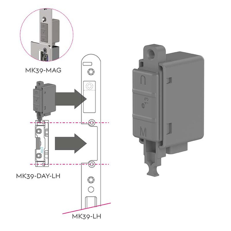 MK39, Magnet for Daylatch Surface Adjustable Keeps (Components)