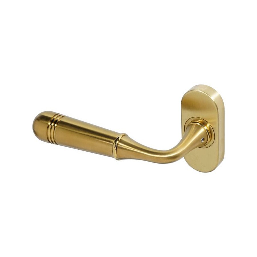 Opera Lever Handle on Oval Rose, BLU TBH085, 316 Stainless Steel in PVD ...