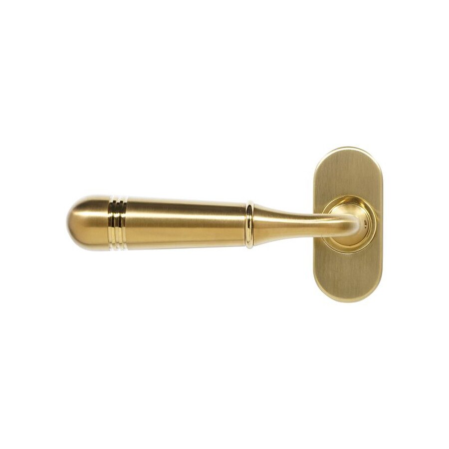 Opera Lever Handle on Oval Rose, BLU TBH085, 316 Stainless Steel in PVD ...